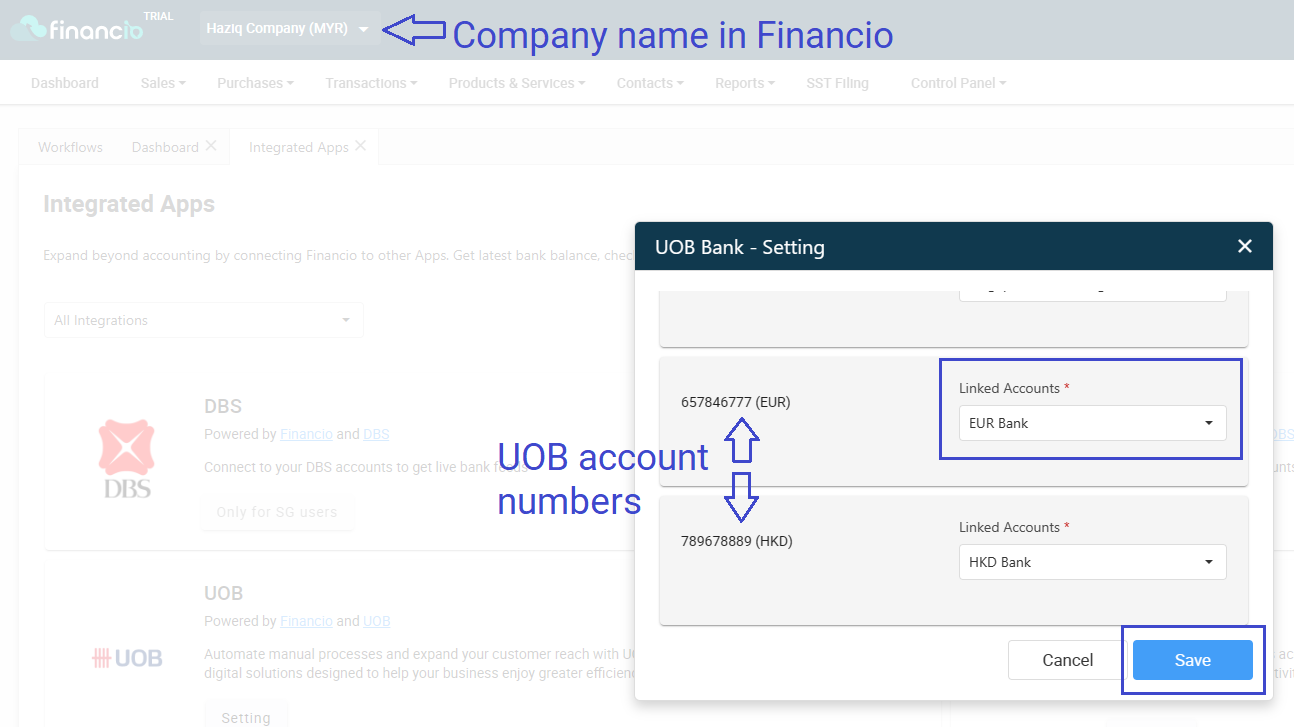 [UOB] How to Link Your UOB Account with Financio – Knowledge Base ...