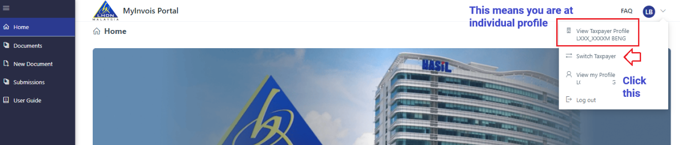 One Time Setup at MyInvois Portal – Knowledge Base | Financio