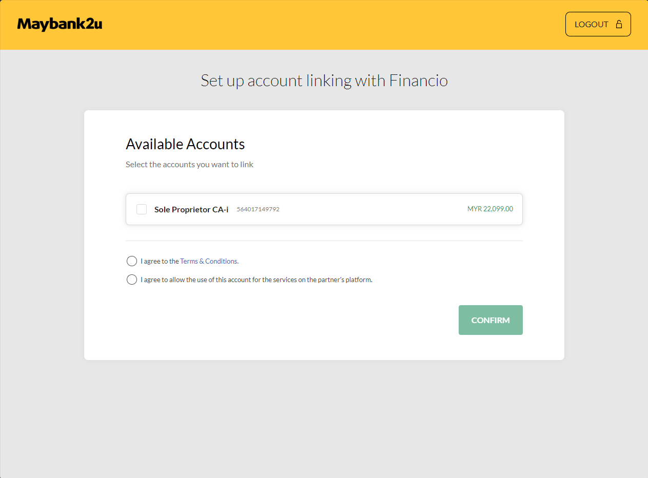 [Maybank] How to Link & Unlinking Maybank Account with Financio (Sole ...