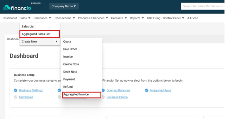 Send Sales Invoice / Credit Note / Aggregated Invoice to IRAS via ...